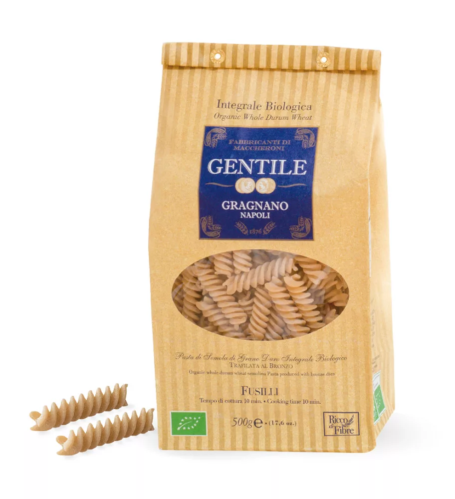 Gentile Teljes kiőrlésű Fusilli, 500g - Buono.hu webáruház